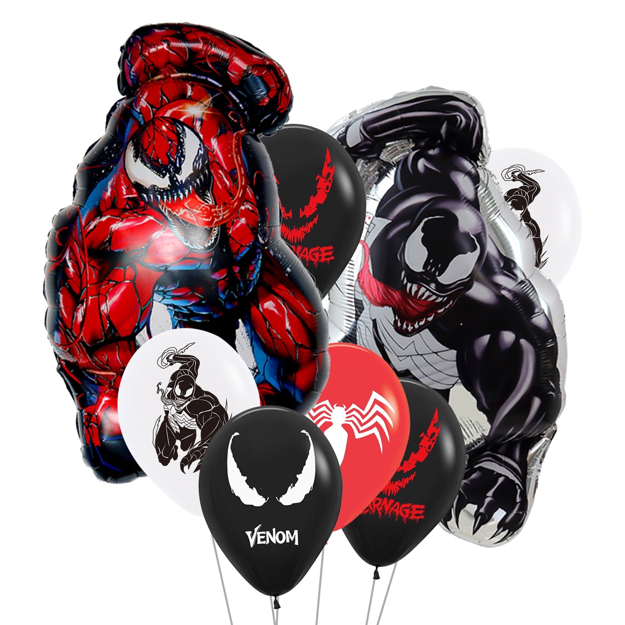 Cymylar 22pcs Venom Foil Balloons, 33'' Supershape Venom Birthday Party ...