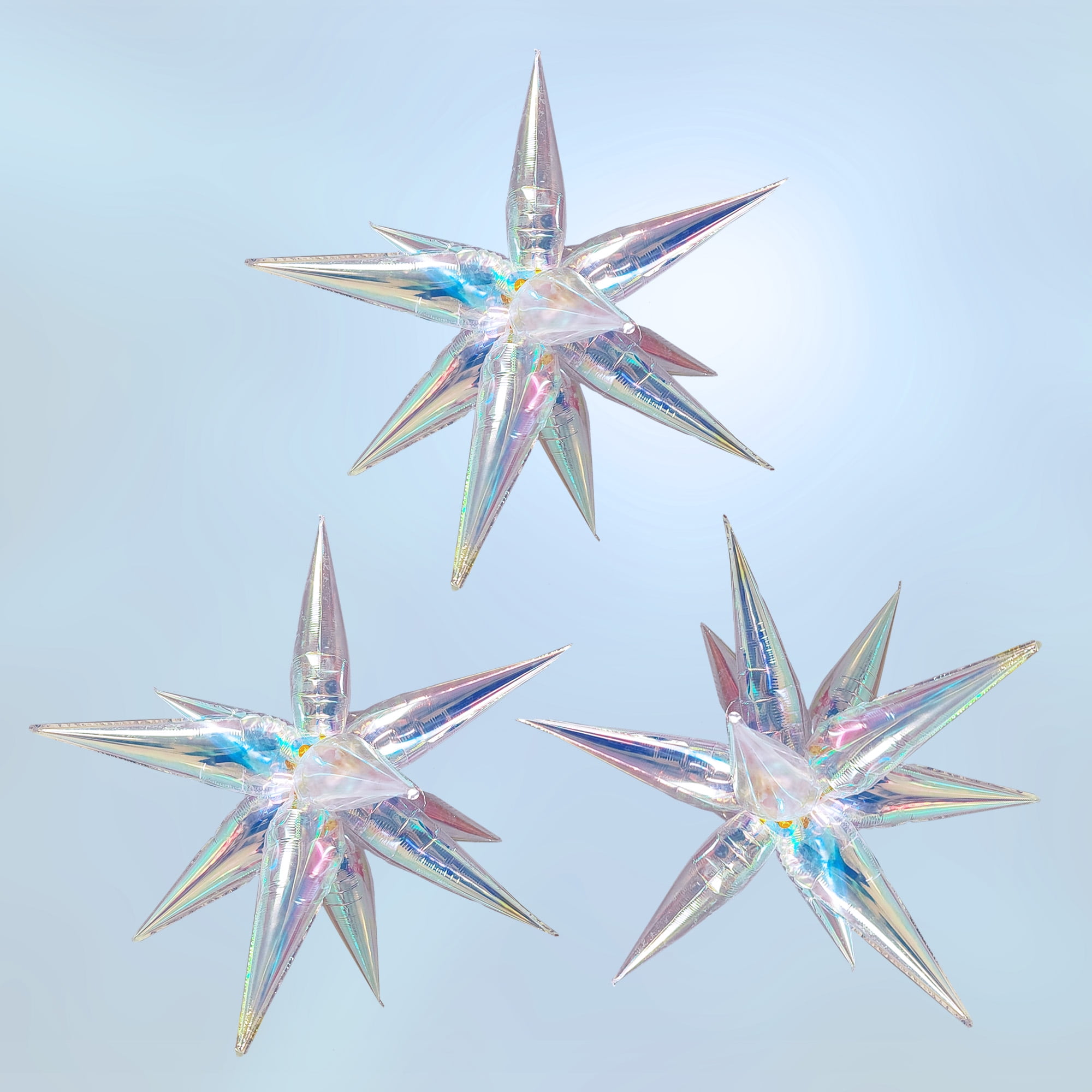 Cymylar 26" Clear Dazzling Star Mylar Balloons, for All Occasions and ...