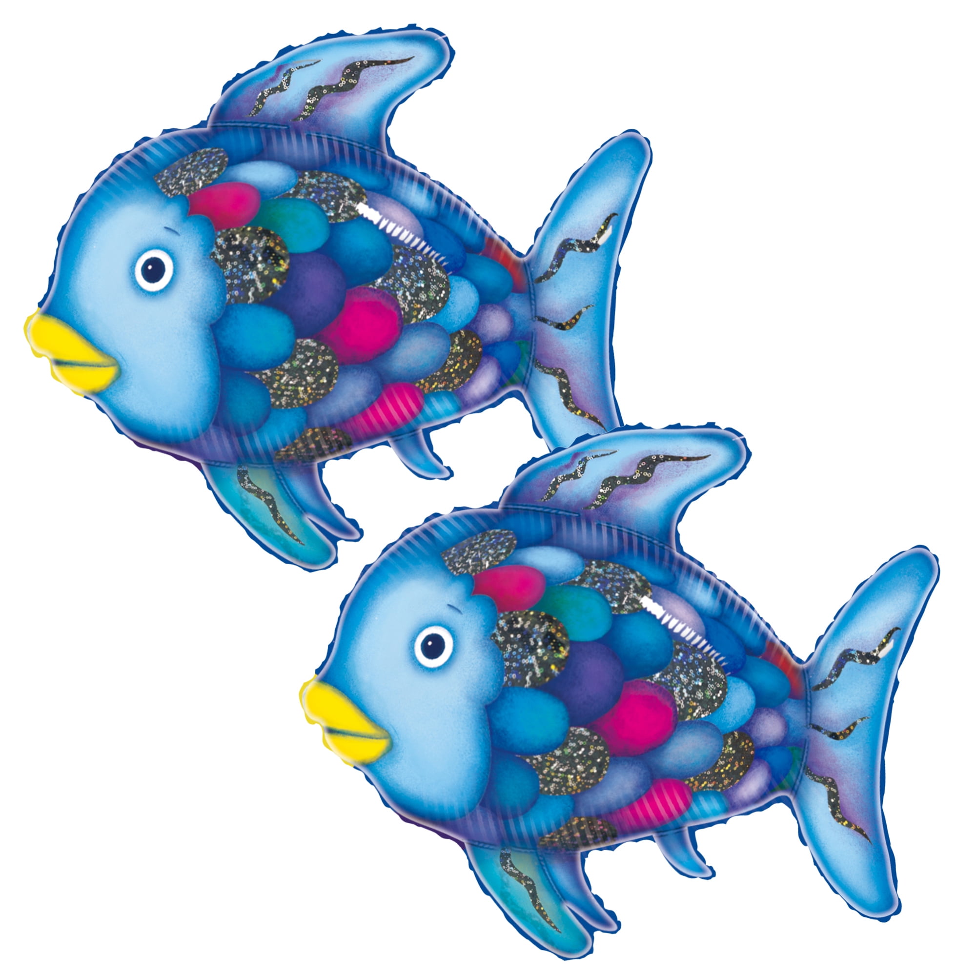 Cymylar Fish Foil Mylar Balloons 31 Inch Rainbow Fish Party Decorations ...