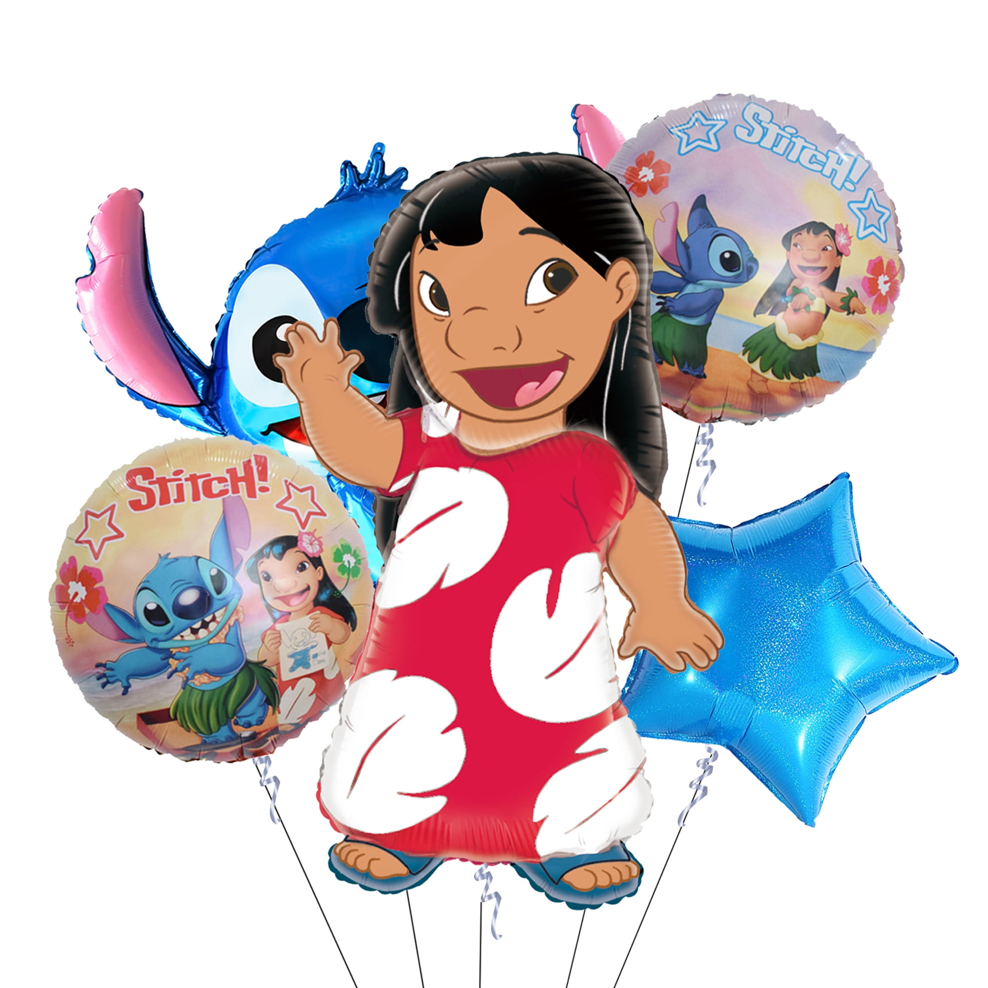 Cymylar Lilo Girl Foil Balloon, 39-inch Alien Monster Themed Birthday ...