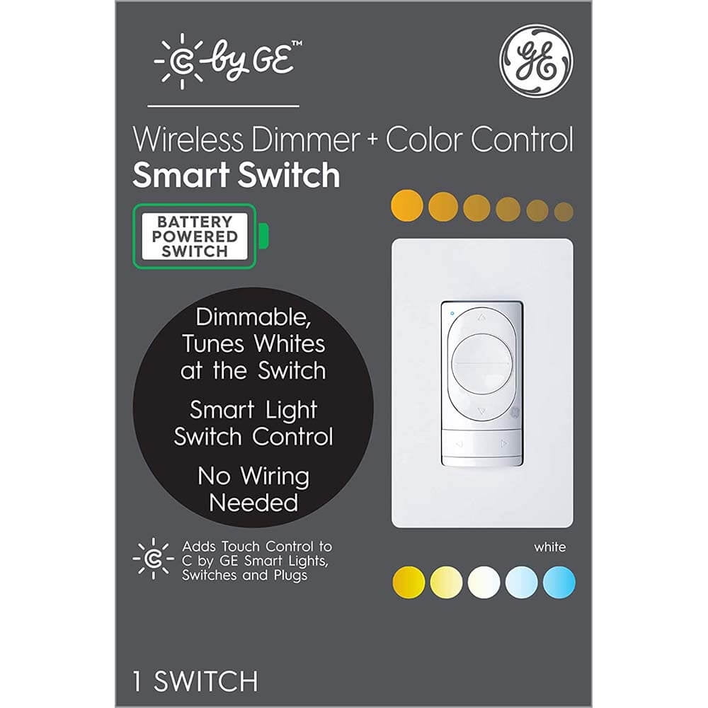 GE Lighting Smart Dimmer Switch, Adjustable Brightness and White Tones ...