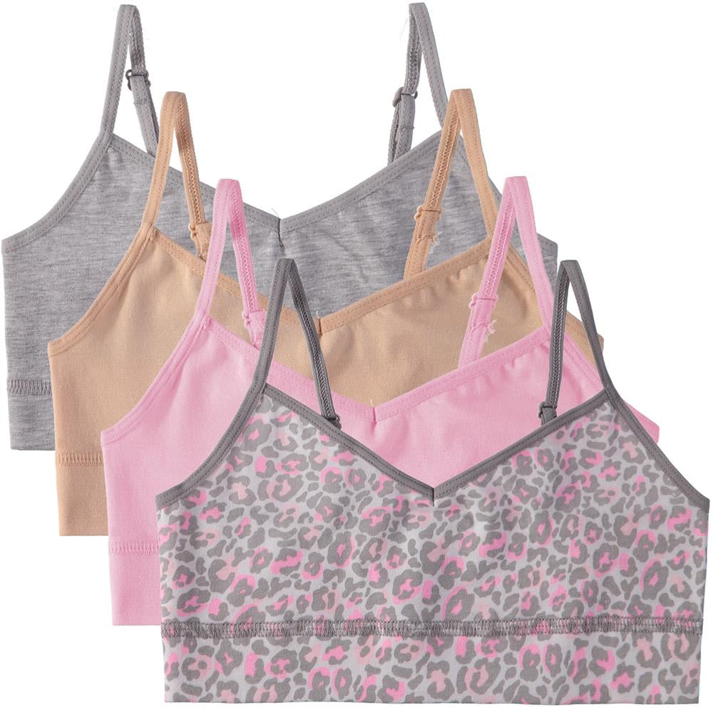 Cyndeelee Girls 7-16 Bralette, 4-Pack - Walmart.com