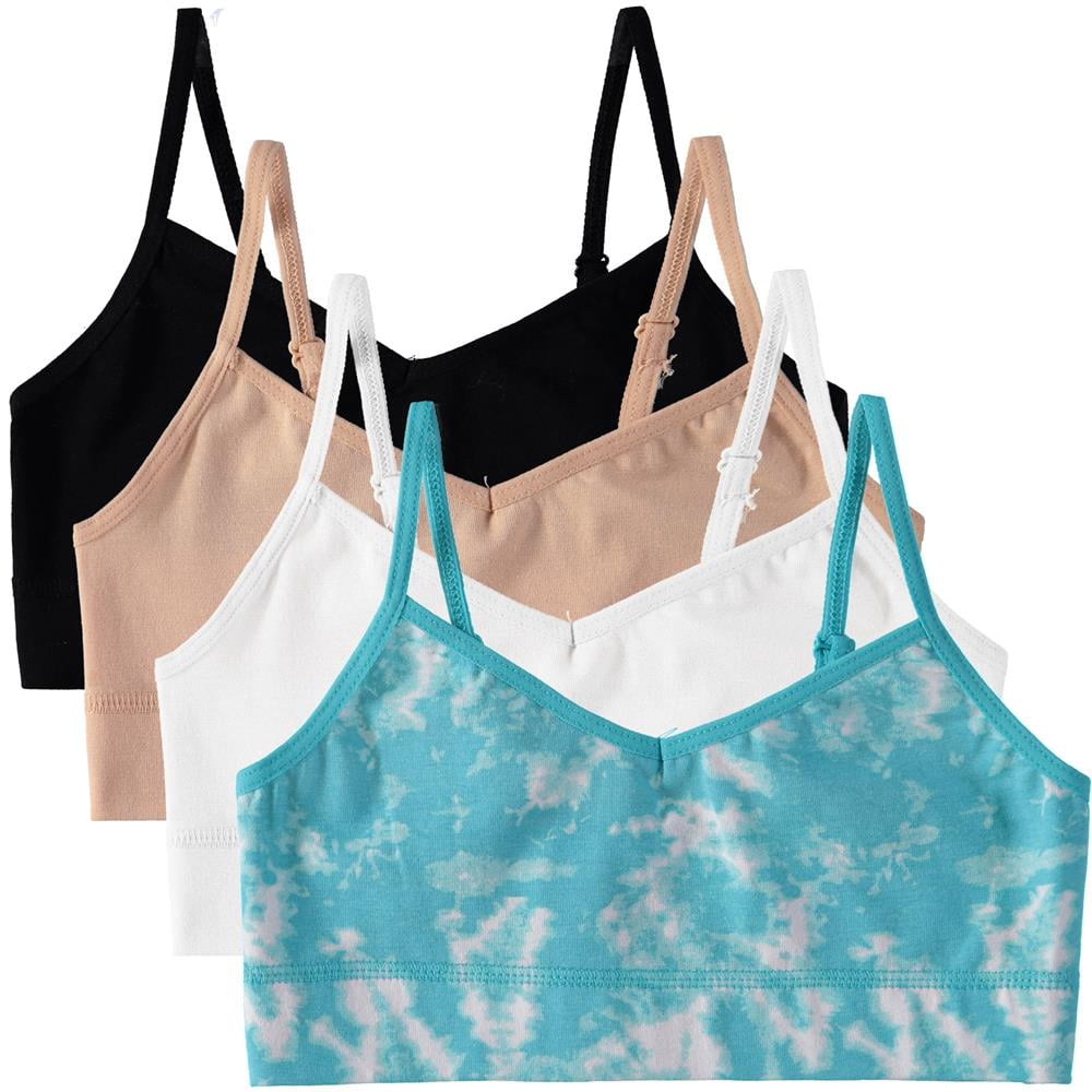 Cyndeelee Girls 7-16 Bralette, 4-Pack - Walmart.com