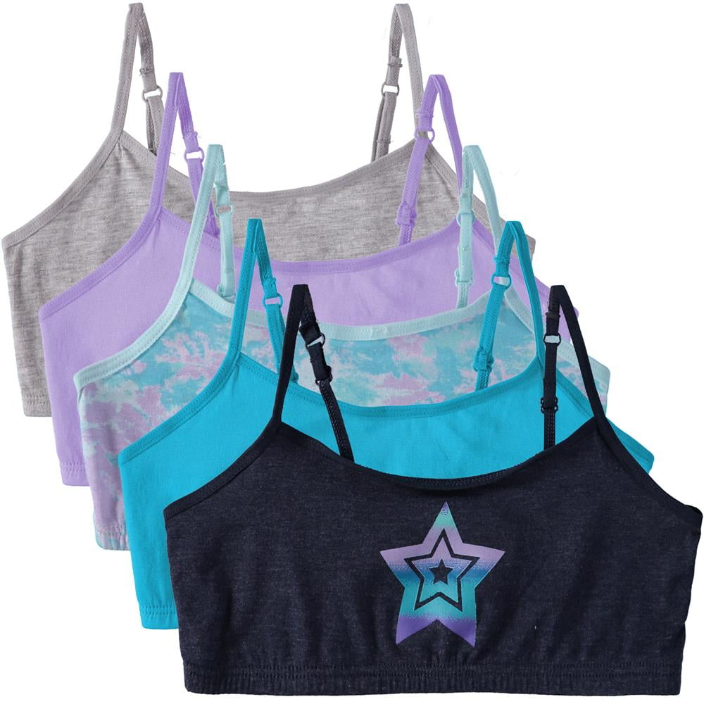 Cyndeelee Girls 7-16 Bralette, 5-Pack - Walmart.com