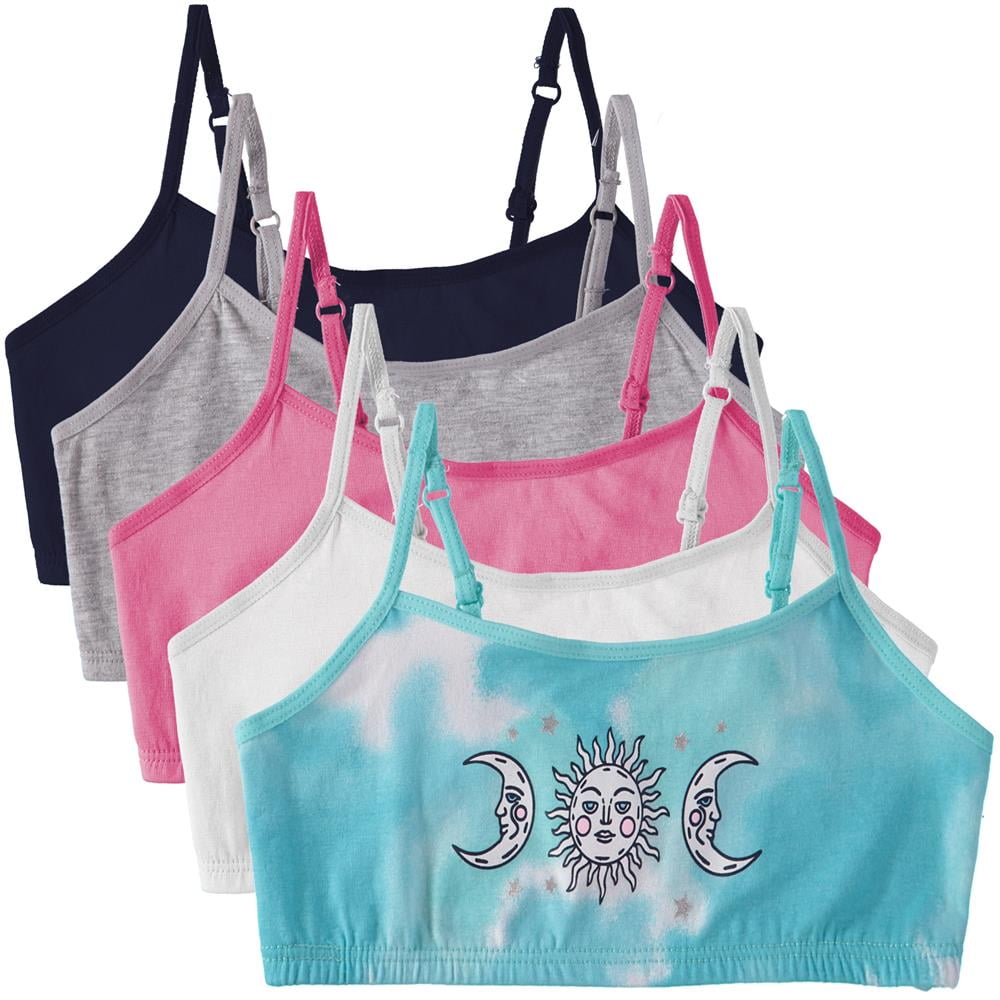 Cyndeelee Girls 7-16 Bralette, 5-Pack - Walmart.com