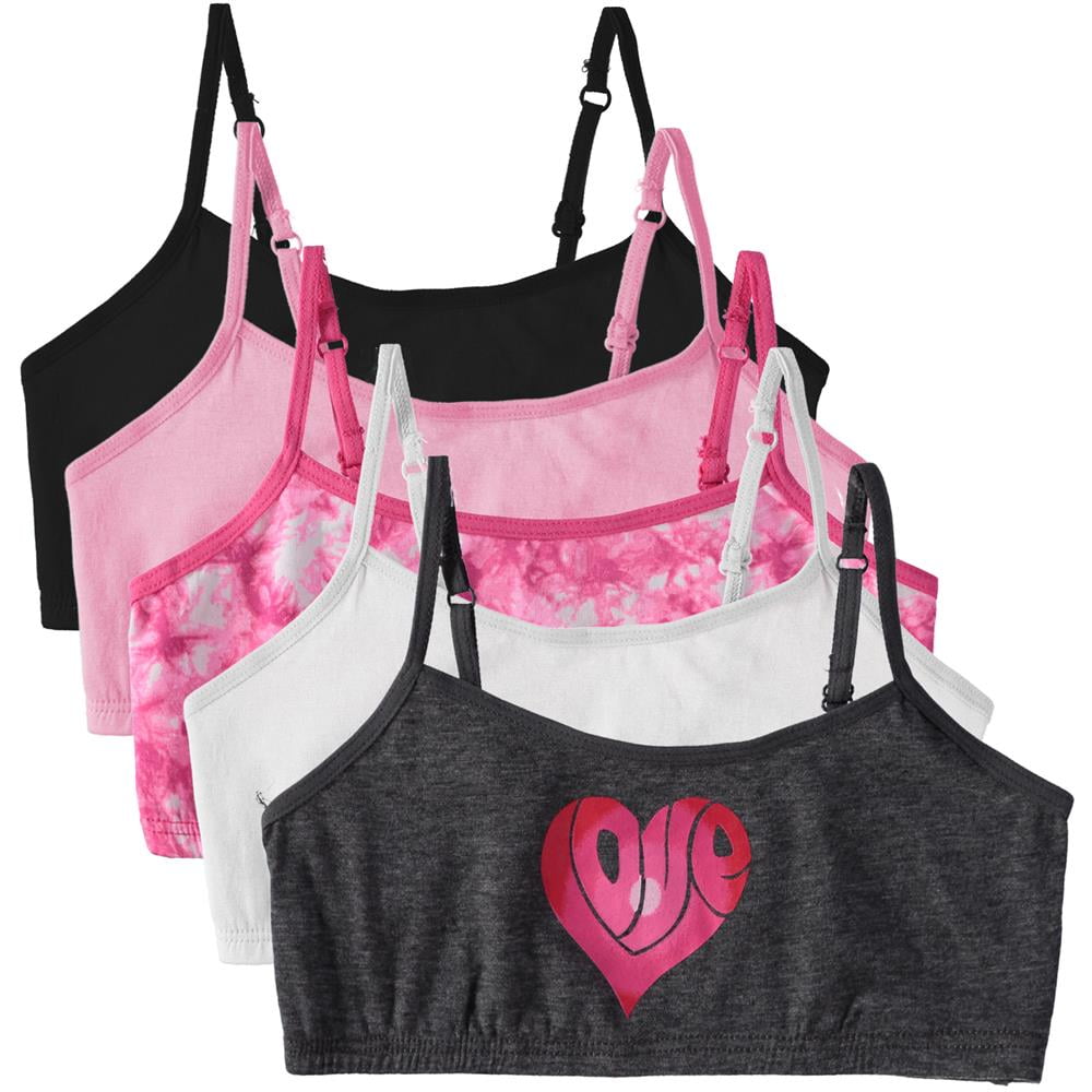 Cyndeelee Girls 7-16 Bralette, 5-Pack - Walmart.com