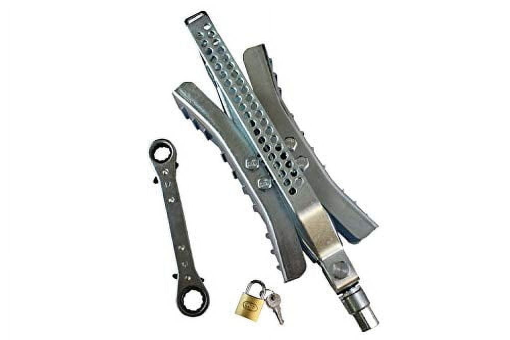 Cynder - 2033 Heavy Duty Wheel Stop Chock-N-Lock with Ratchet Wrench ...