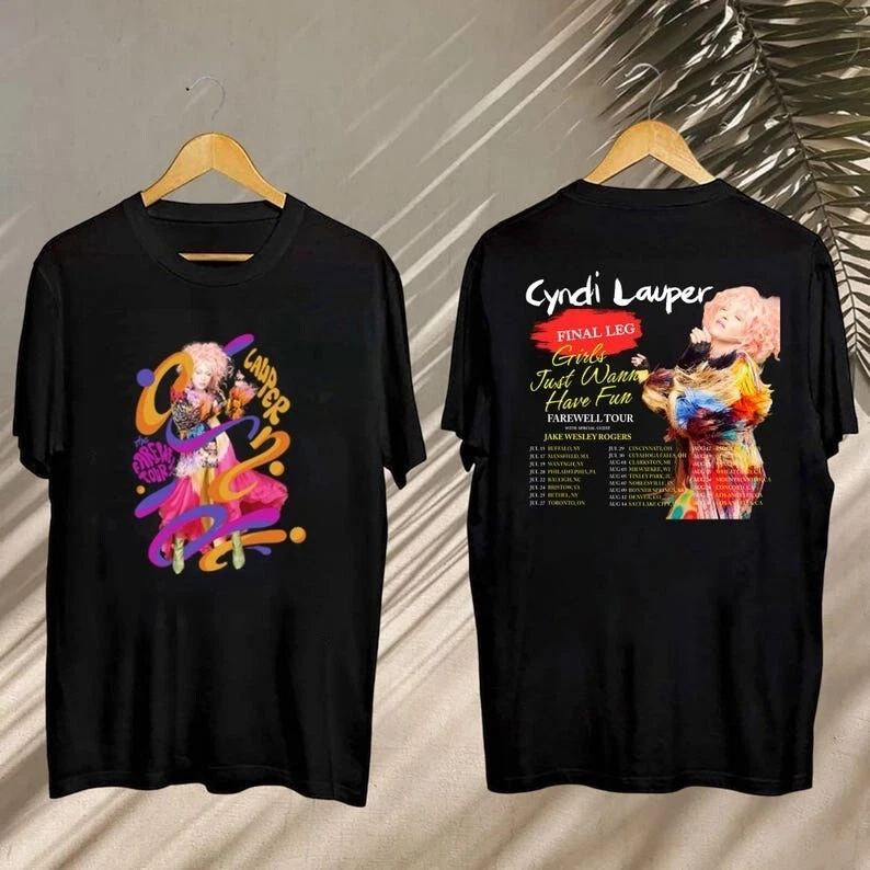 Cyndi Lauper Girl Just Wanna Have Fun Farewell Tour 2025 T-Shirt ...