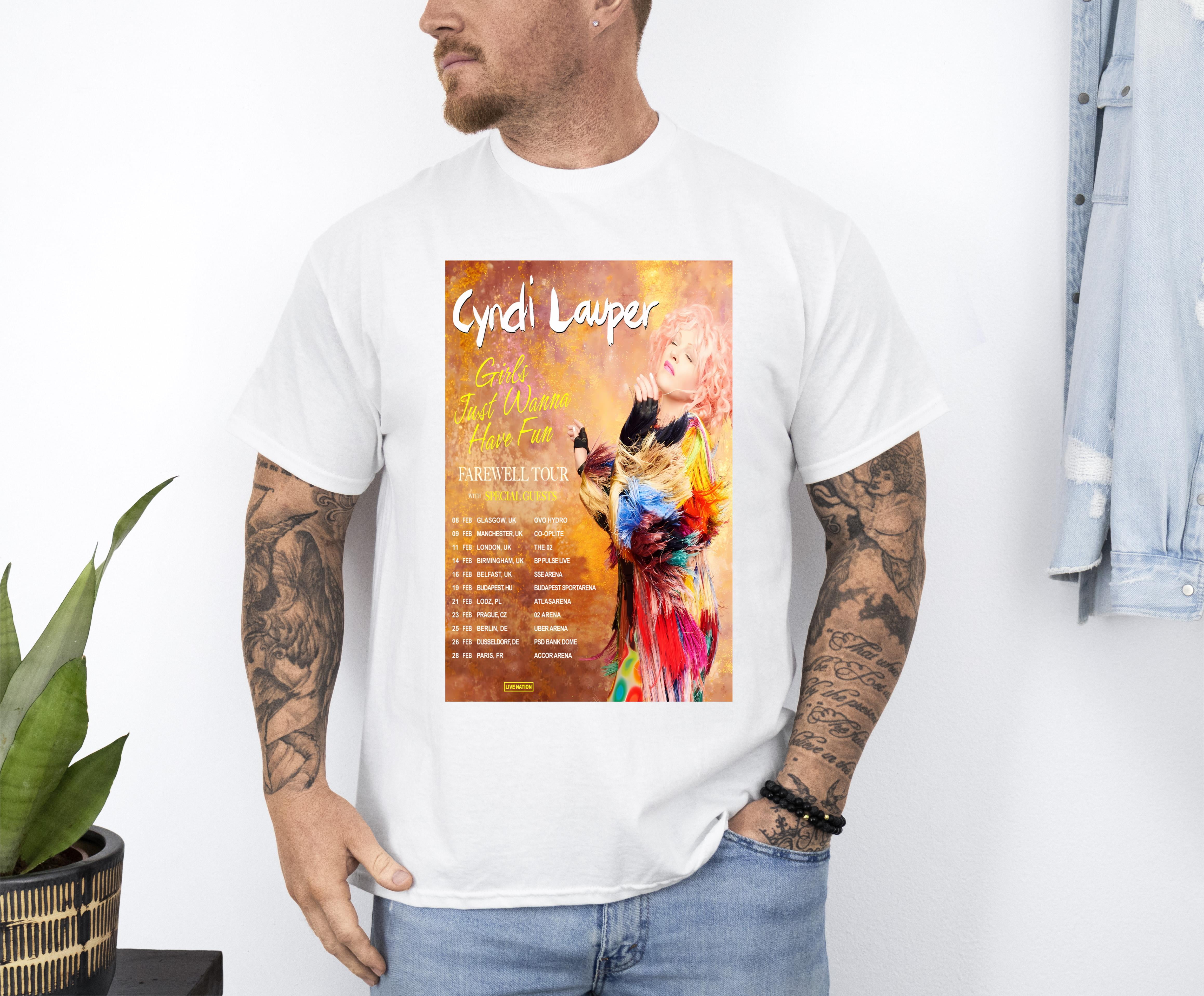 Cyndi Lauper Girls Just Wanna Have Fun Farewell Tour 2024 Poster Shirt ... Cyndi Lauper Girls Just Wanna Have Fun Farewell Tour 2024 Poster Shirt ...