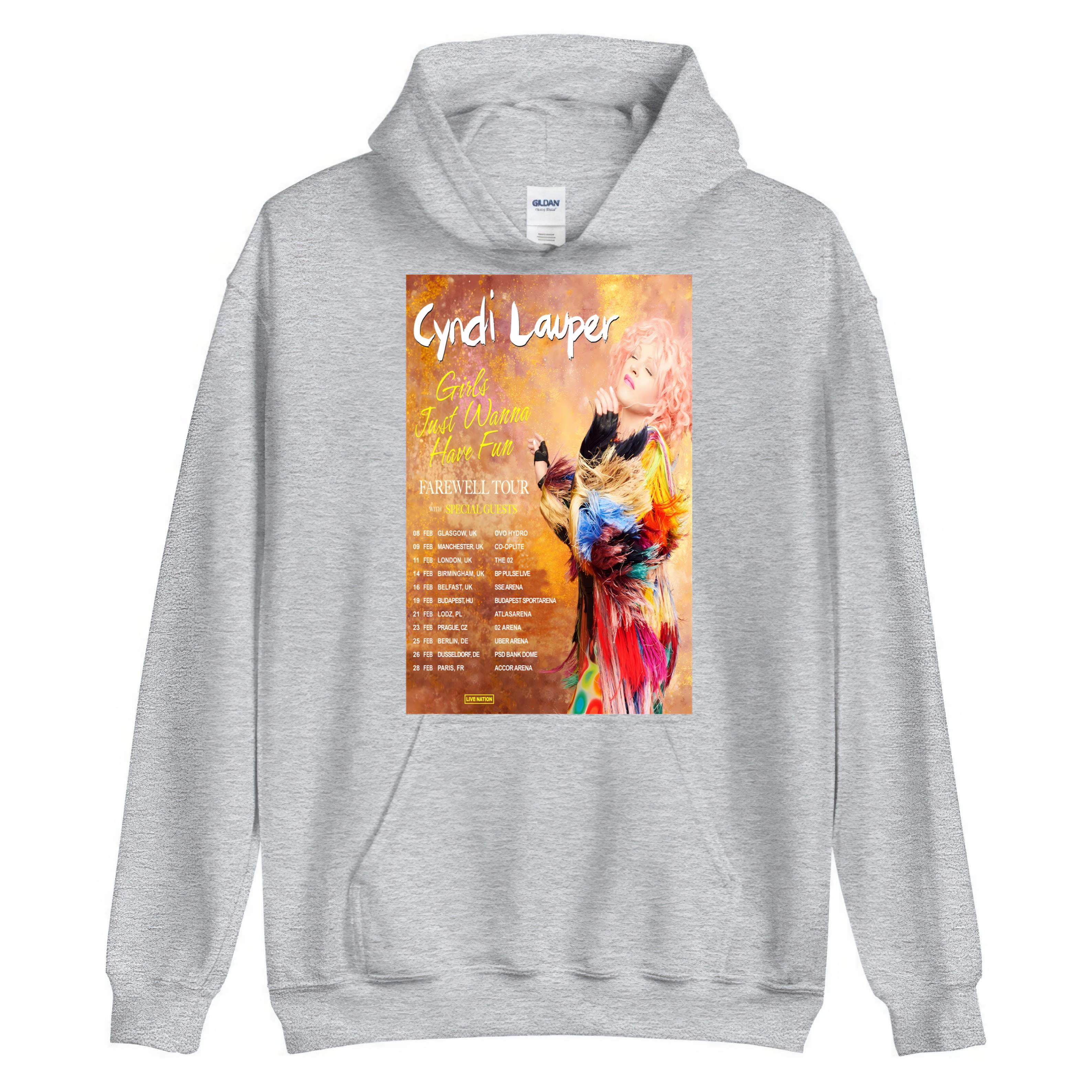 Cyndi Lauper Girls Just Wanna Have Fun Farewell Tour 2024 Poster UNISEX ...
