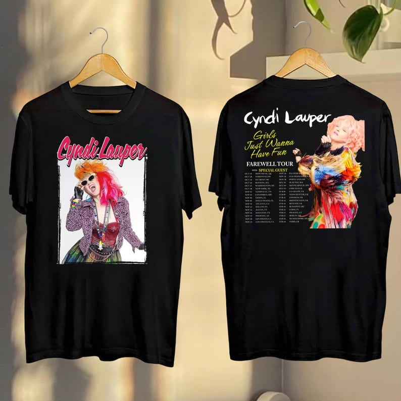 Cyndi Lauper Graphic Shirt, Cyndi Lauper Girl Just Wanna Have Fun ...