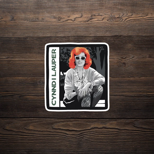 Cyndi Lauper Retro 80S Pop Art Sticker - Iconic Female Singer ...