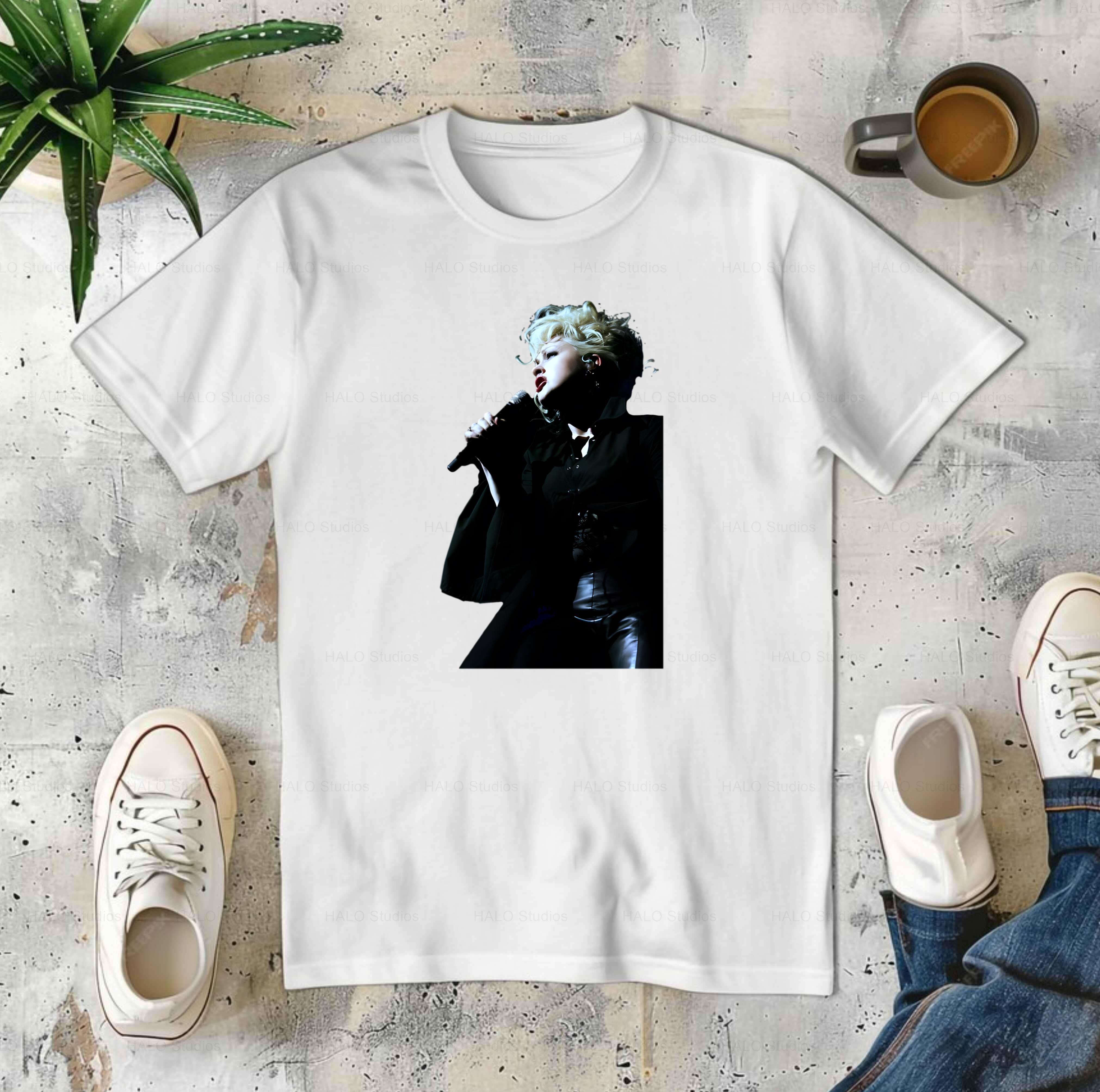 Cyndi Lauper Retro 80s Pop Icon Music Girls Just Wanna Have Fun Tee ...