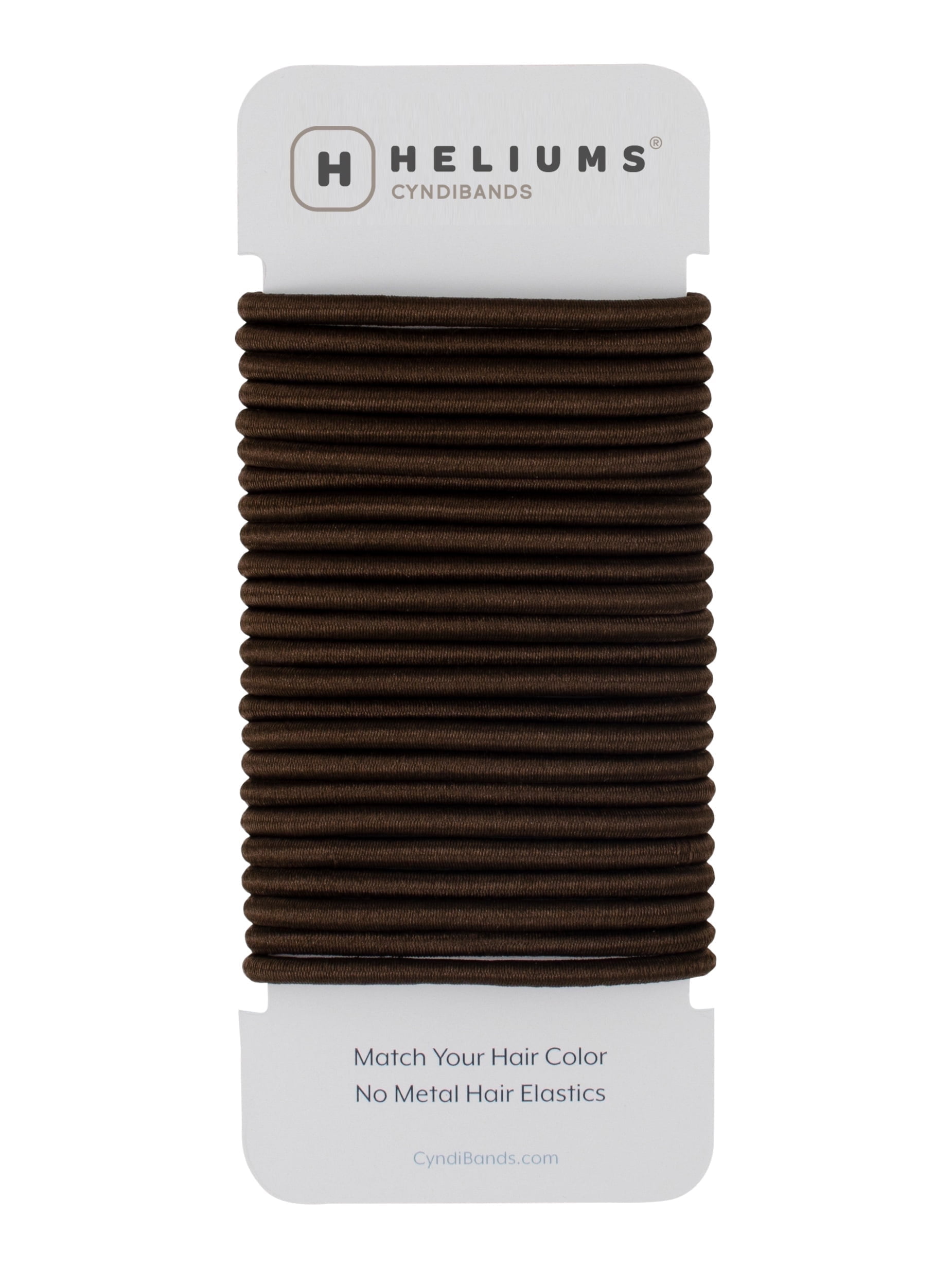 Cyndibands Elastic Hair Ties – Dark Brown - No Damage 4mm Ponytail ...