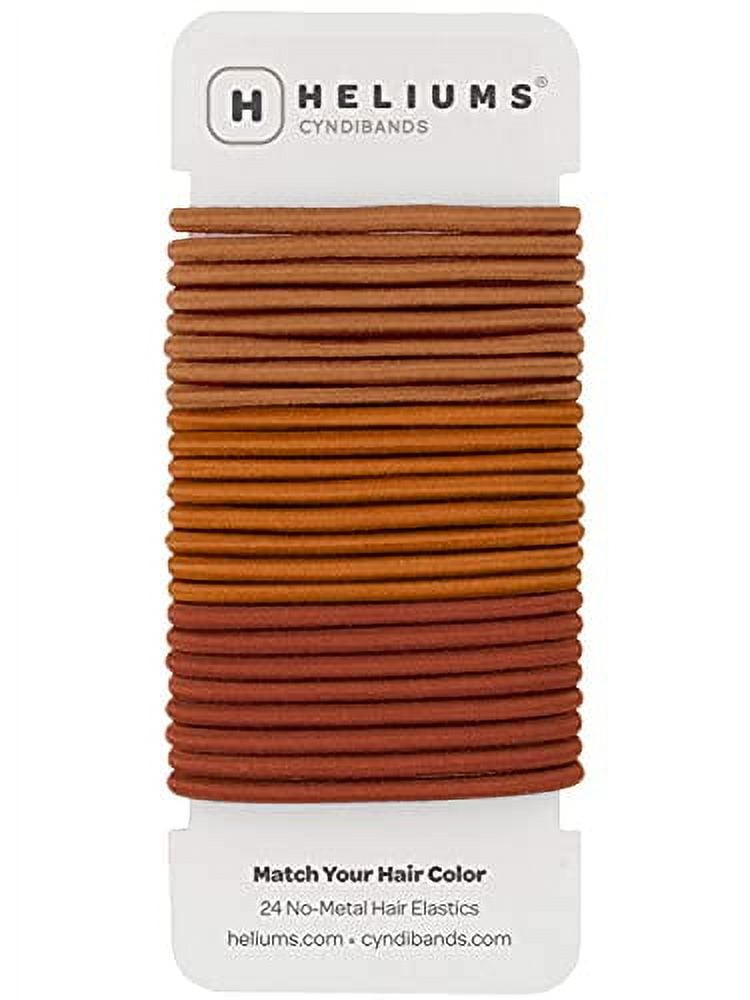 Cyndibands Hair Ties for Red Hair Color Match No-Metal 4mm Elastic ...