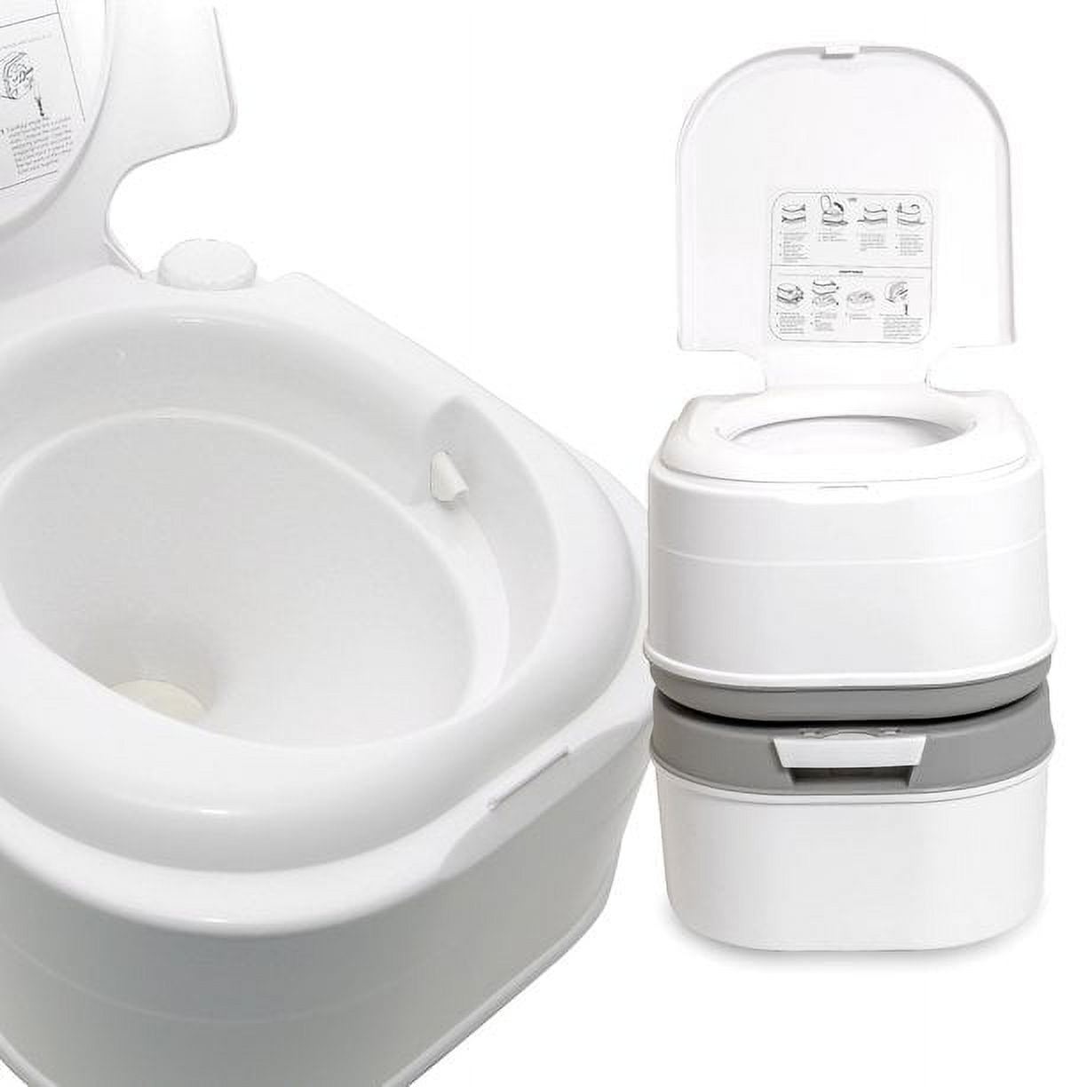 Cynetus Flushable Portable Toilet For Camping And Home Toilet Large ...