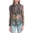 Cynthia Rowley womens Silk Organza Tuxedo Shirt, xs, Grey - Walmart.com