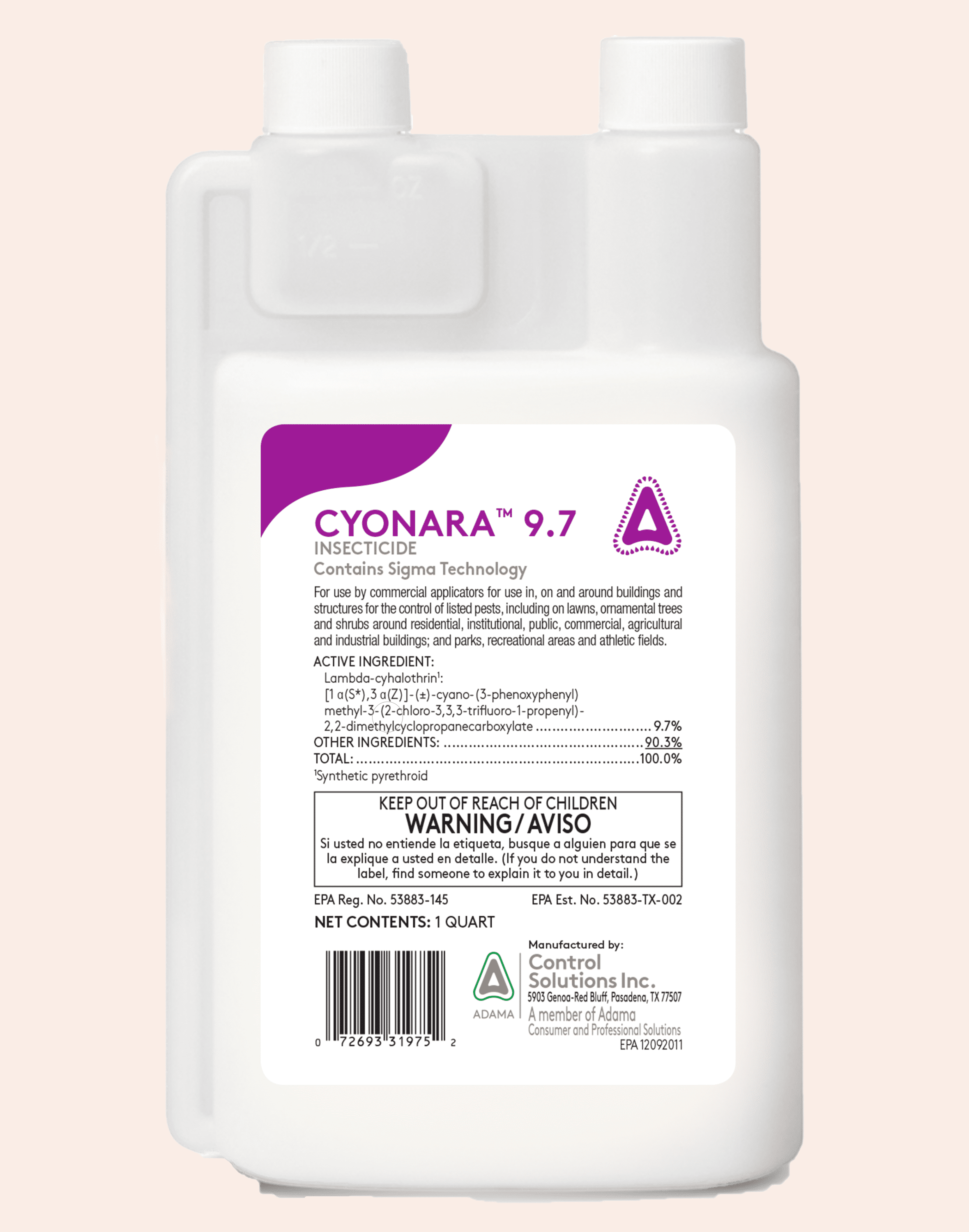 Cyonara 9.7% Insecticide by Control Solutions - 32 fl oz - Walmart.com