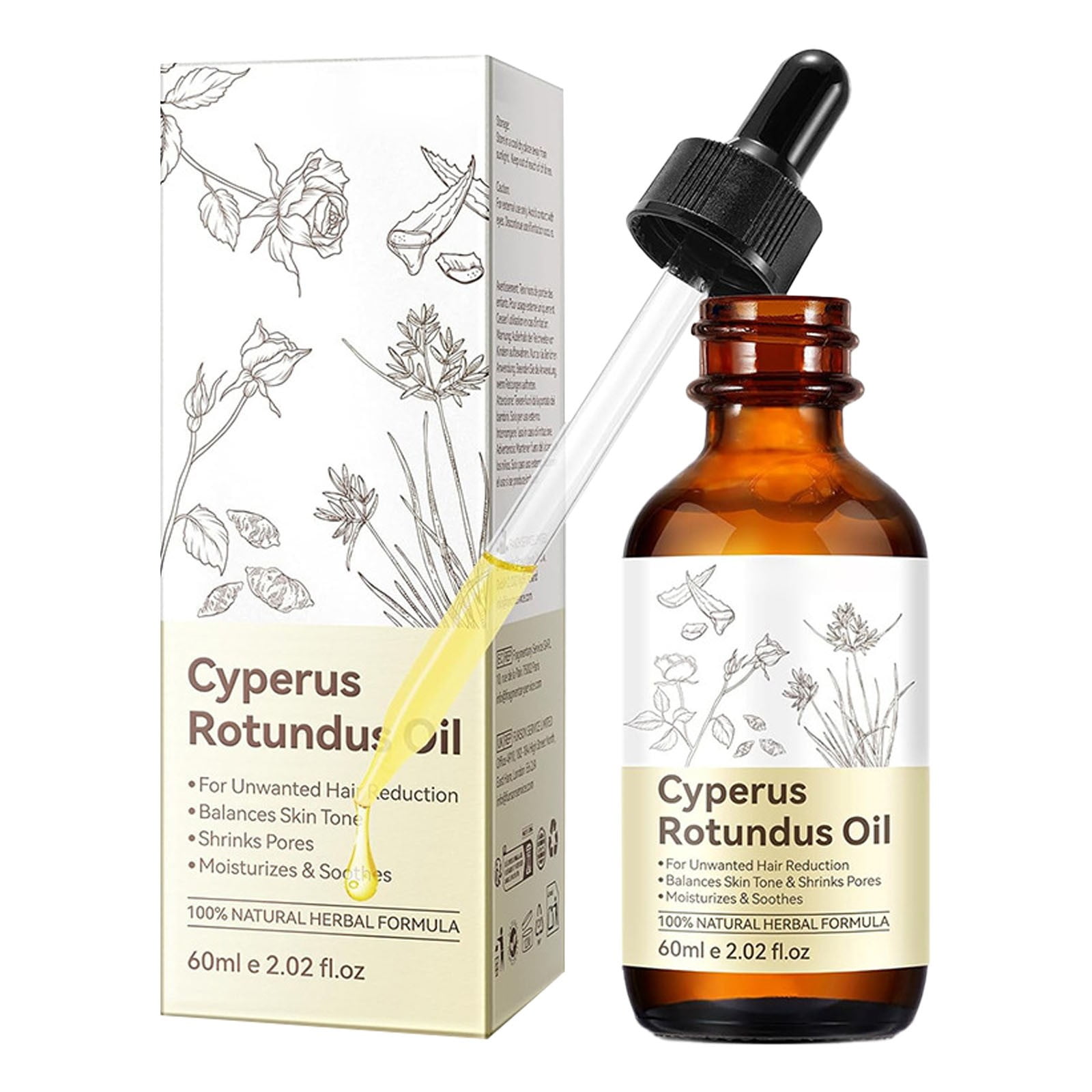 Cyperus Rotundus Oil Cyperus Rotundus Oilhair Removal Care Essential Oil 60Ml Natural for Hair ...