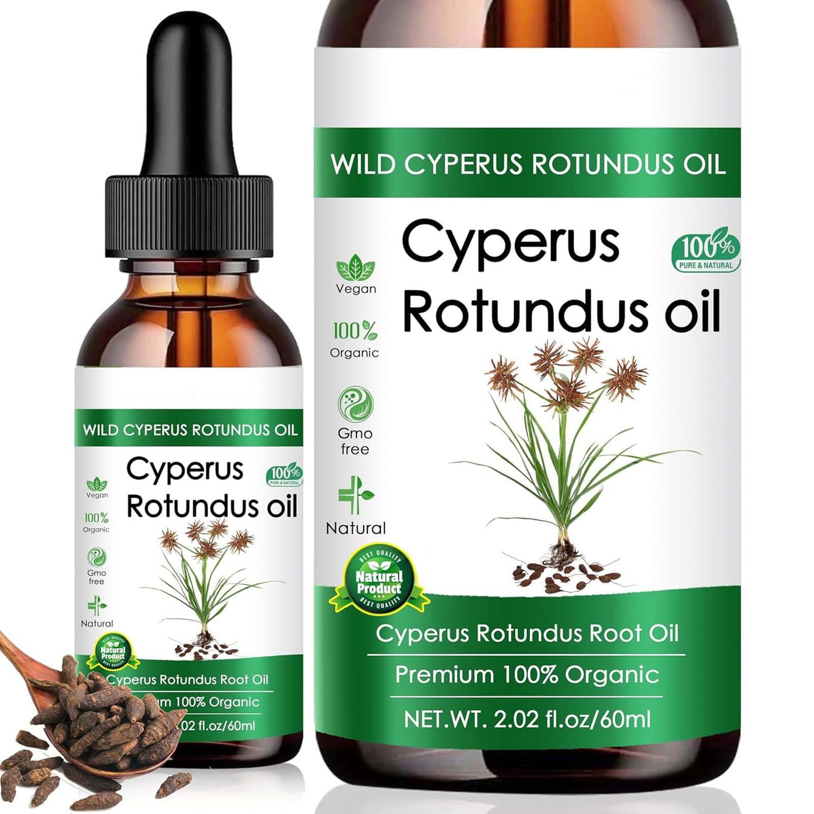 Cyperus Rotundus Oil, Cyprus Oil Natural Nut Grass Oil for Reducing Body Hair Growth, Smooth ...