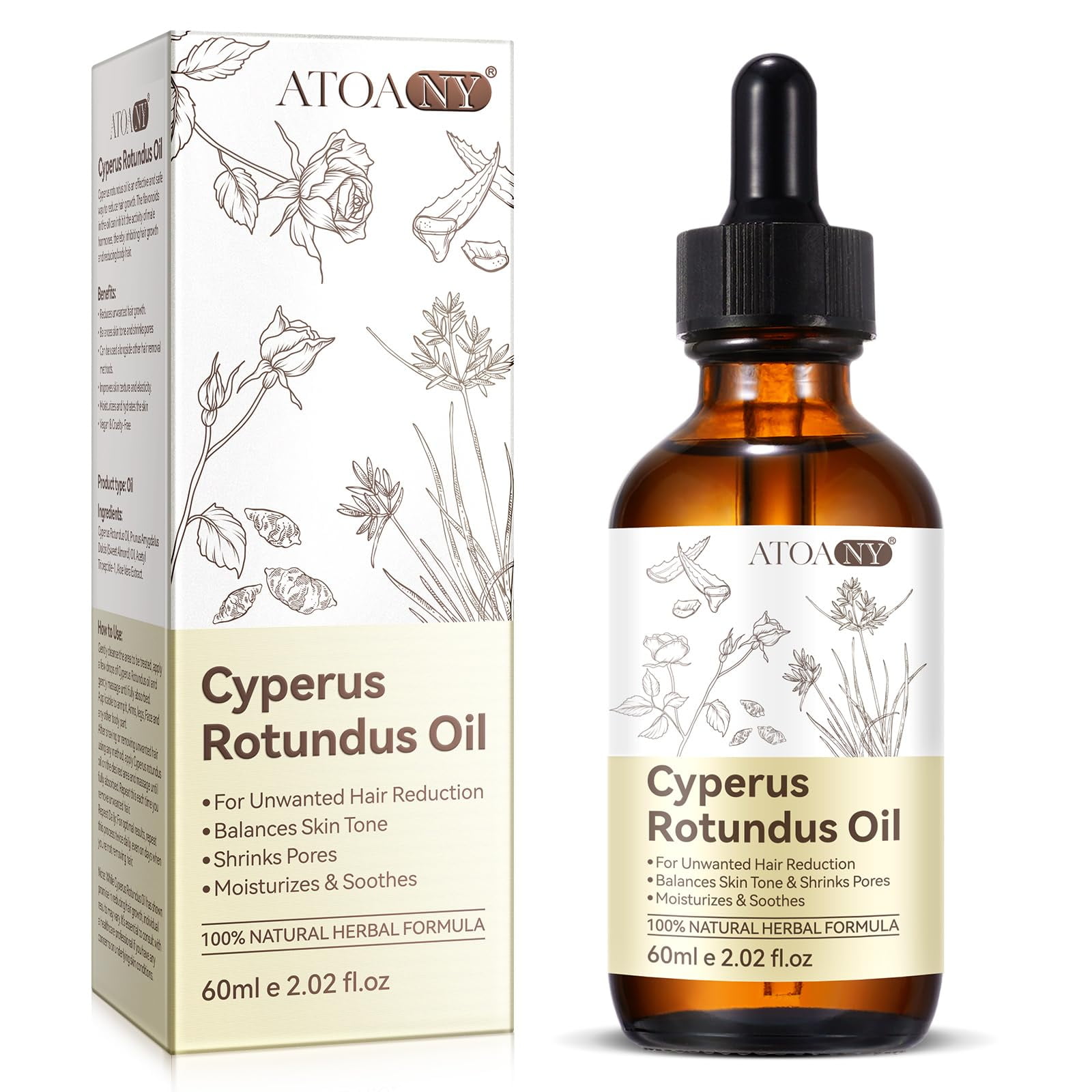 Cyperus Rotundus Oil for IRF13 Hair Removal, 100% Rotundus Oil Cypress ...