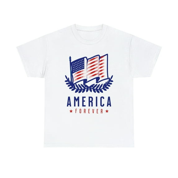 Cypher Sage America Forever #2 Patriotic Short Sleeve Unisex White T ...