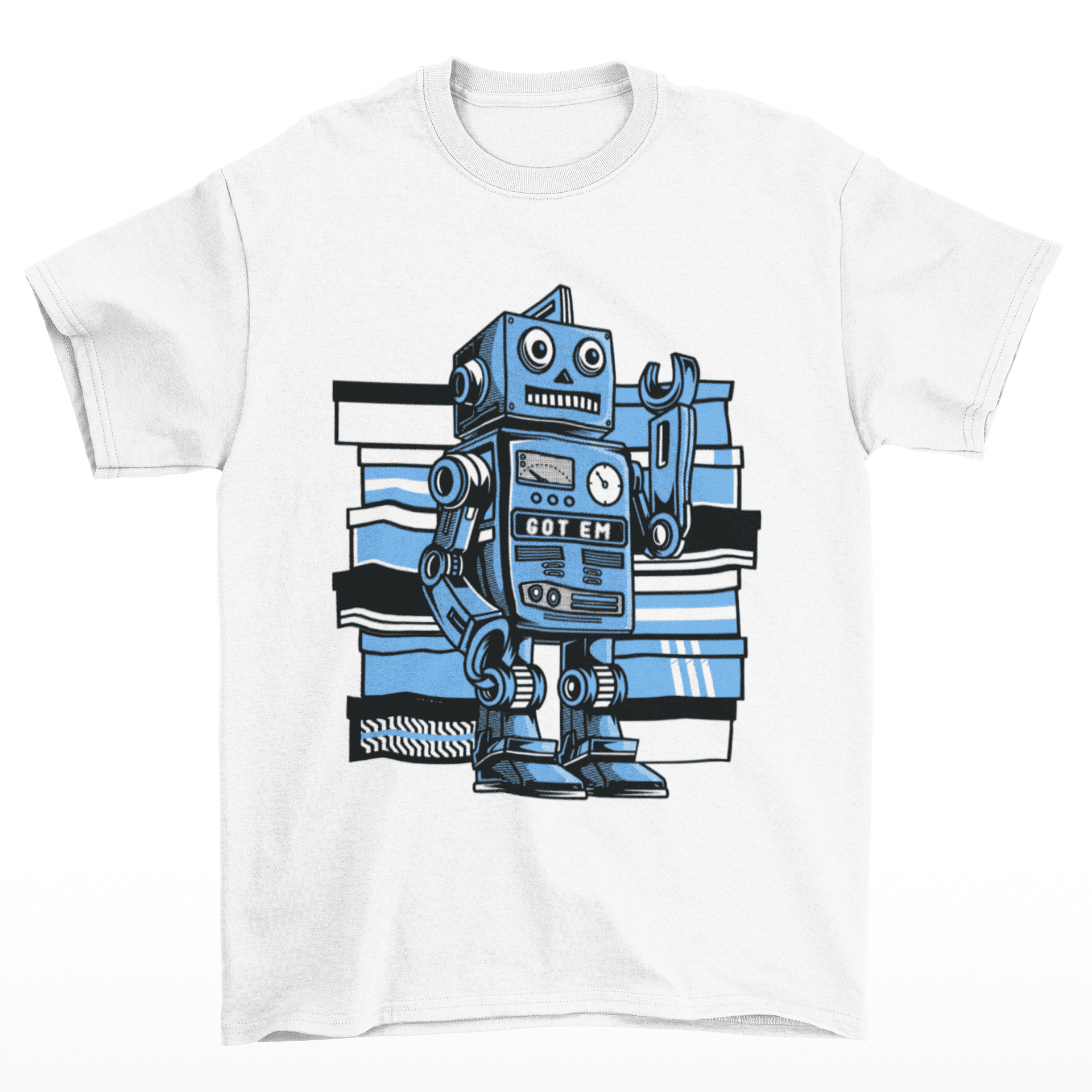Cypher Sage Sneaker Bot University Blue Retro Sneaker White T-Shirt ...