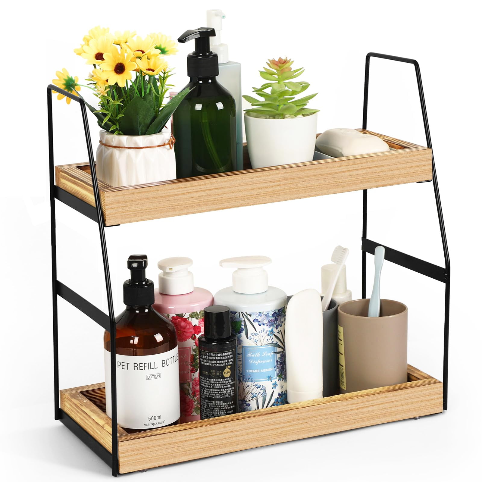 CypherX Bathroom Counter Organizer, 2-Tier Countertop Organizer for ...