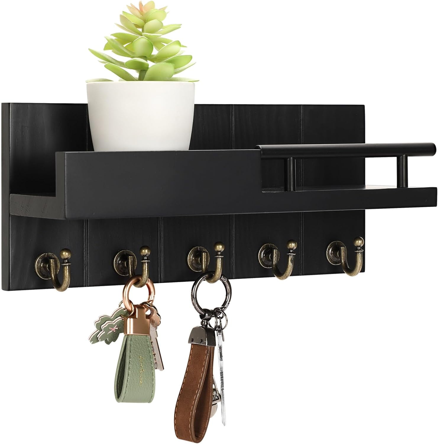 CypherX Key Holder Wall Mount, Decorative Key and Mail Holder for Wall ...