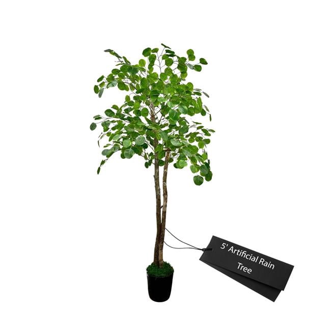 Cypress & Alabaster Handmade 5' Artificial Rain Tree In Home Basics ...