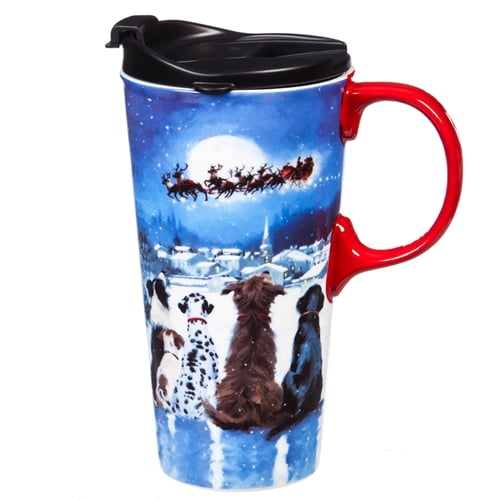Christmas Dogs Travel Mug - Walmart.com