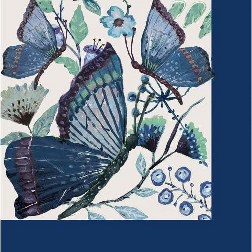 Cypress Home Butterflies Shades of Indigo Paper Luncheon Napkins ...