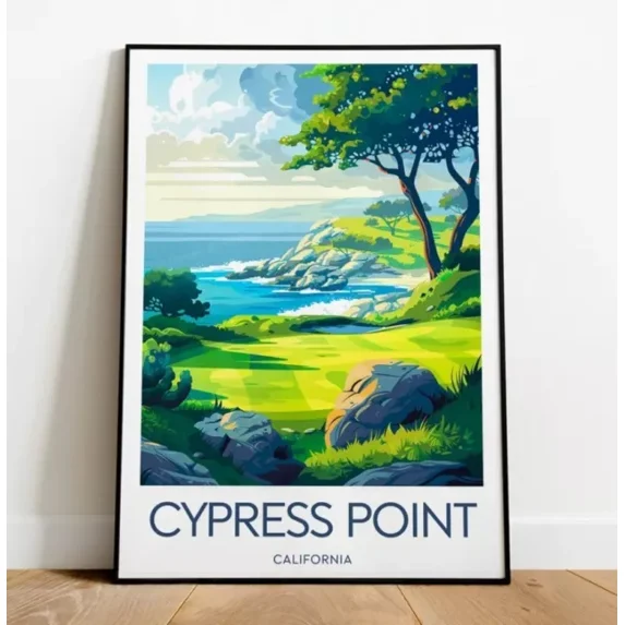 Cypress Point Golf Print - California Cypress Point Poster Cypress ...