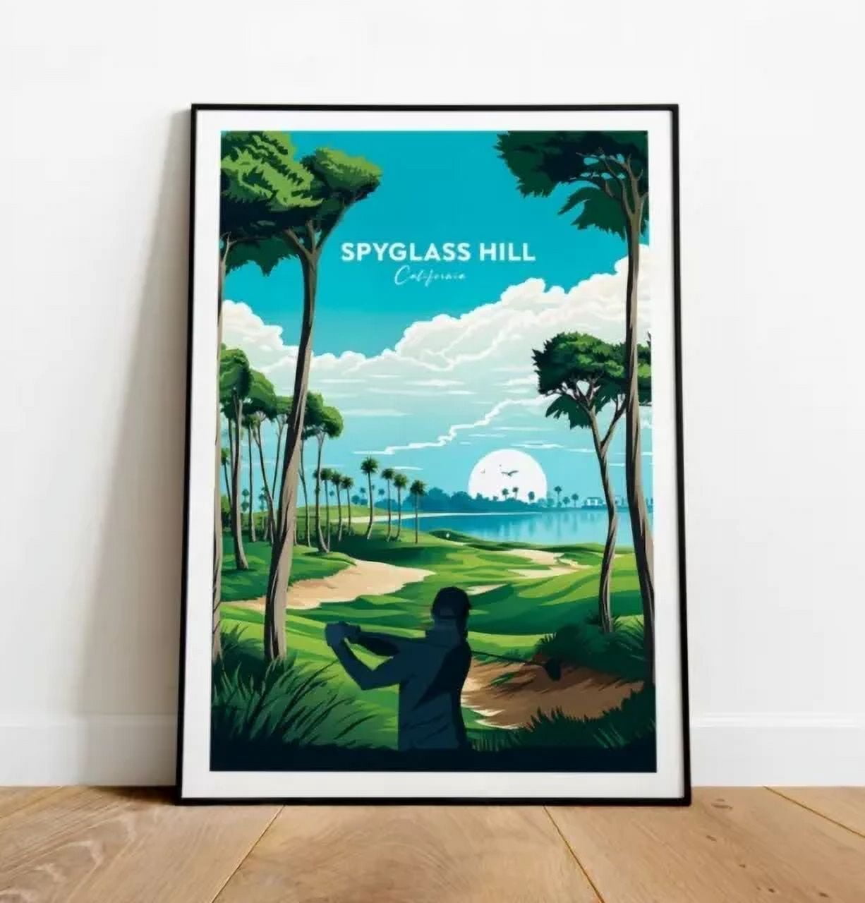 Cypress Point Traditional Golf Print - California, Cypress Point Poster ...