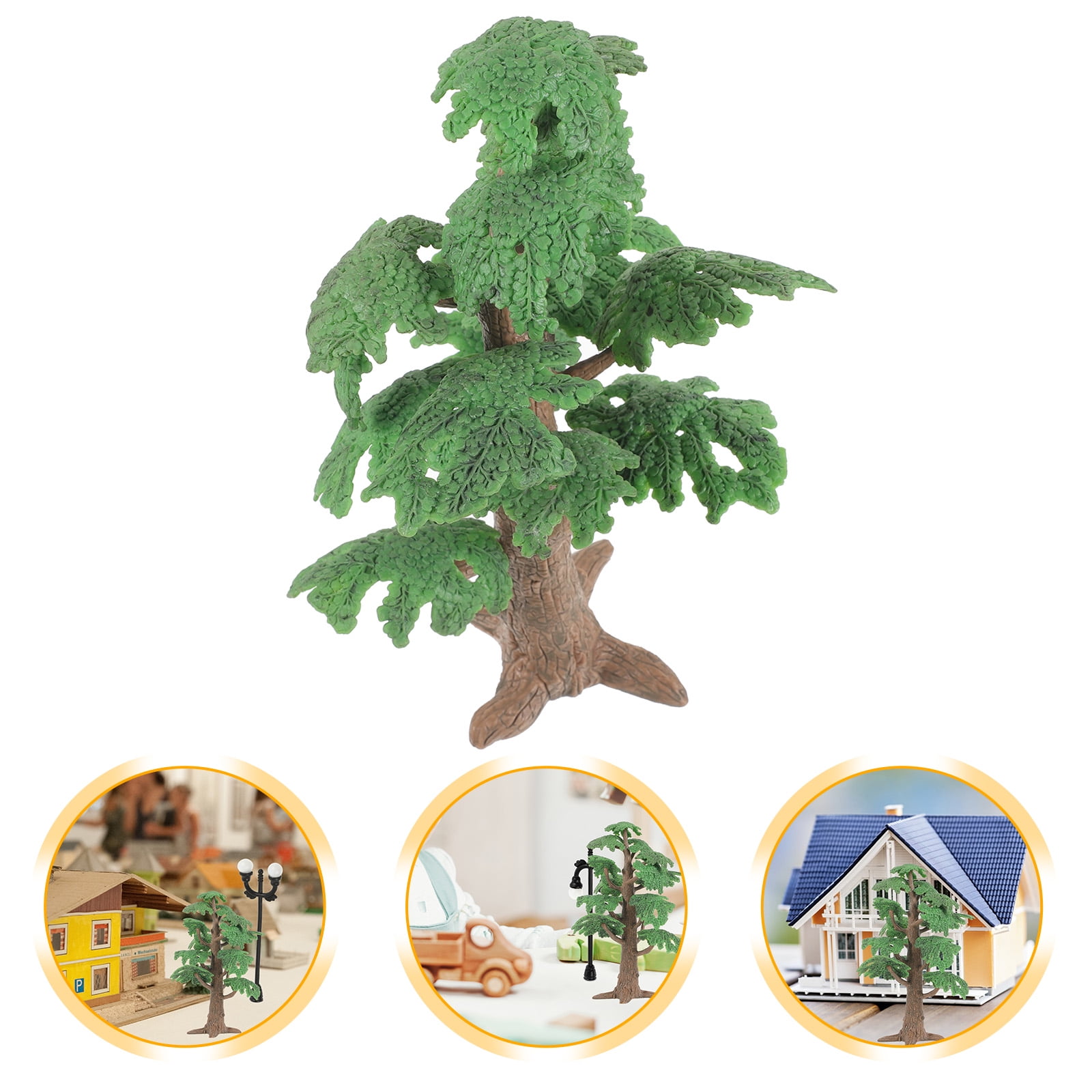 FRCOLOR Craft Trees For Projects Green Plastic 1PC 9.4X3.7X2.8In ...