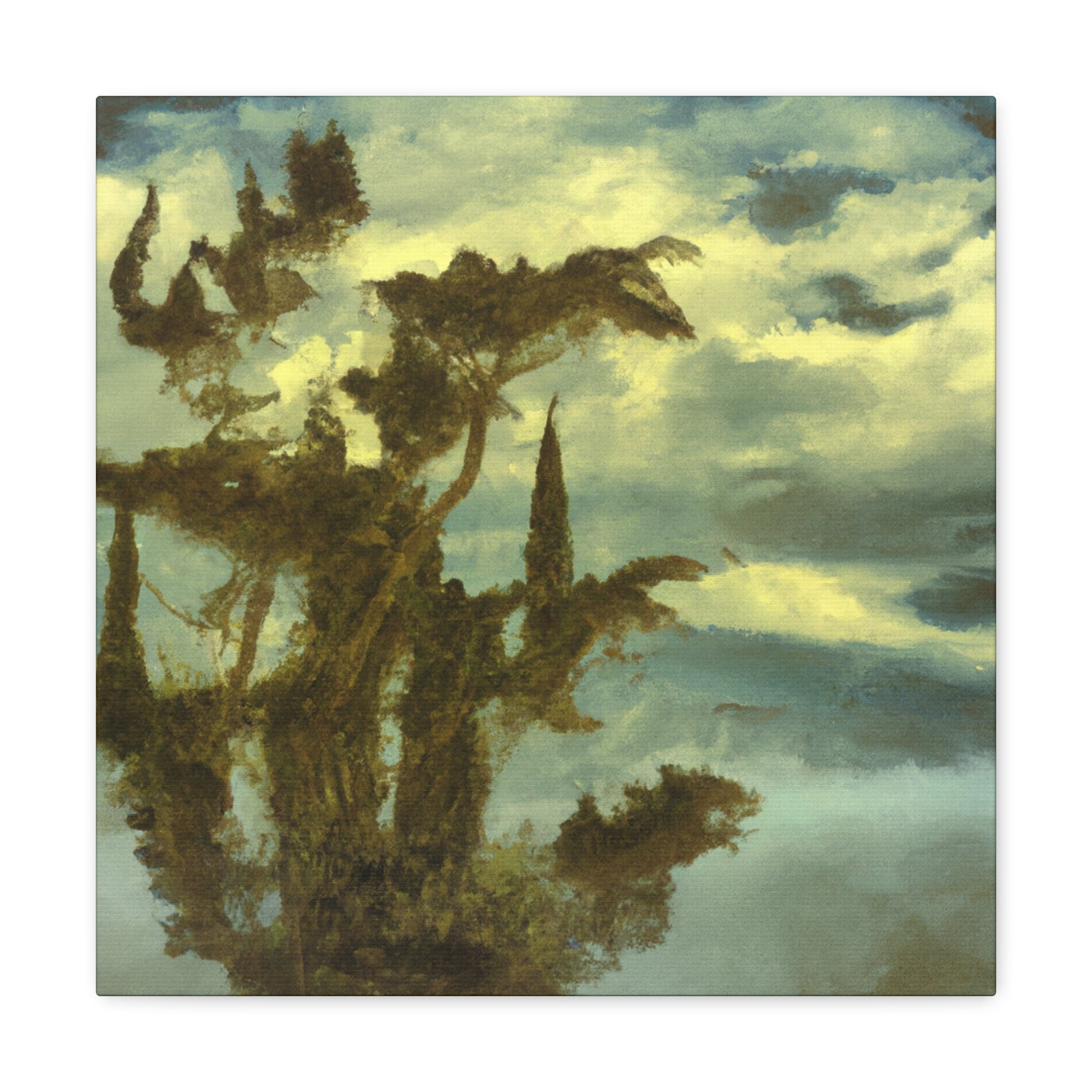 Cypress Tree Mural. - Canvas - Walmart.com
