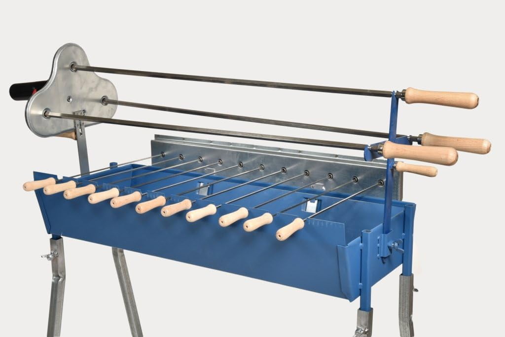 Cypriot Charcoal BBQ Barbecue Grill - Motorized Rotisserie - Walmart.com