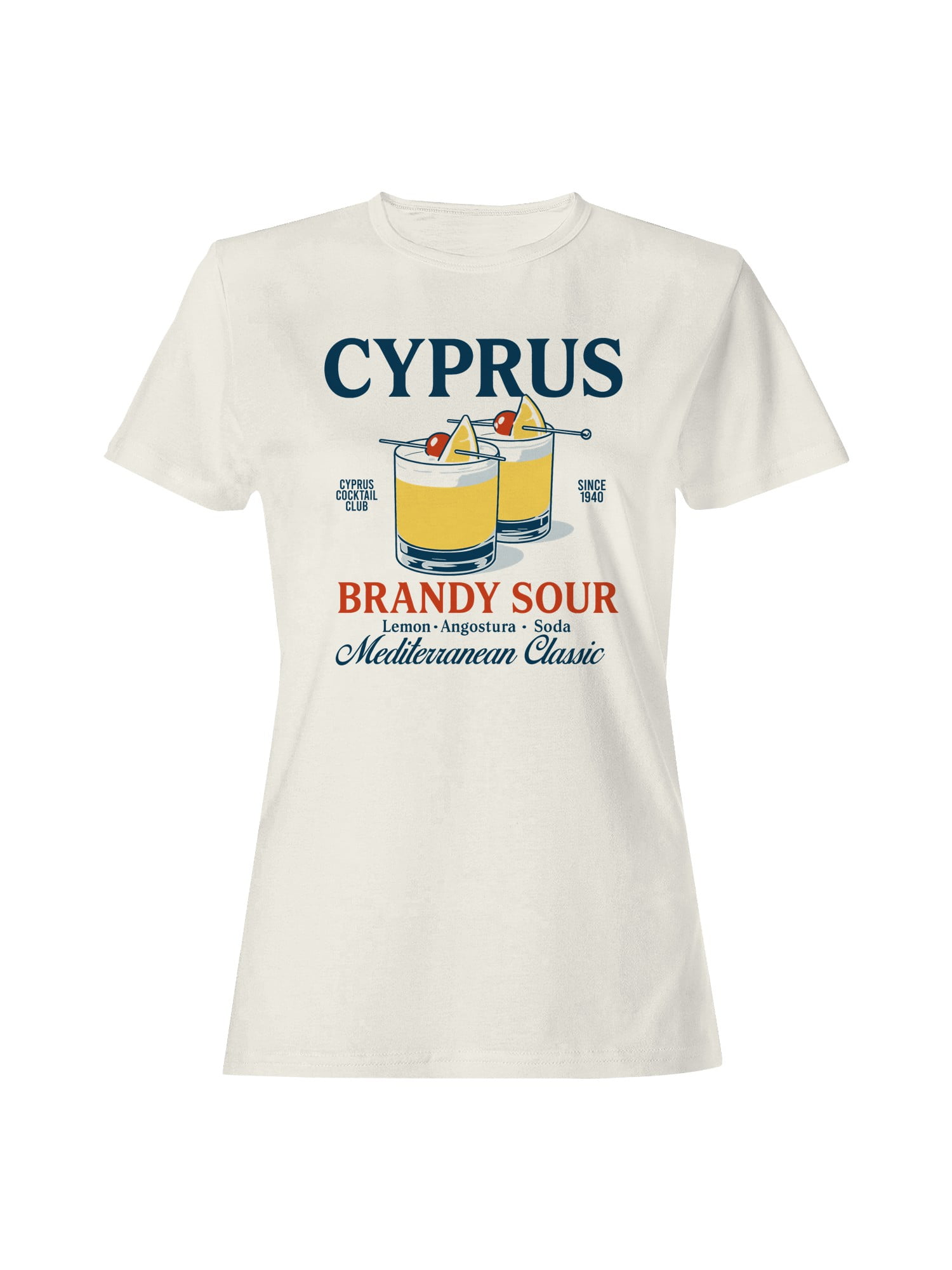 Cyprus Brandy Sour Mediterranean Classic Women's T-shirt - Walmart.com
