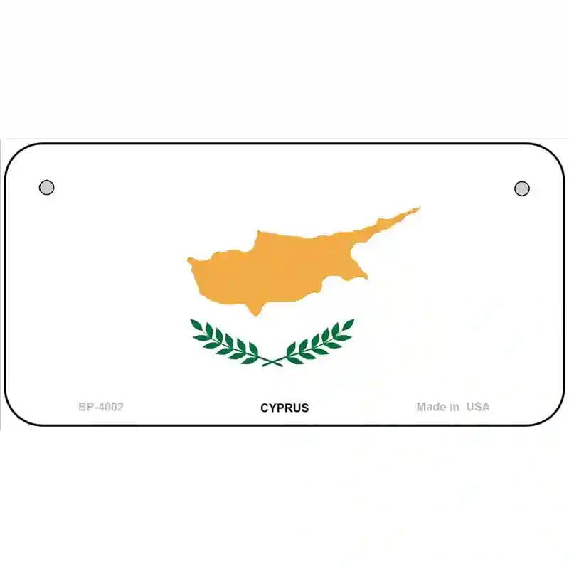 Cyprus Flag Metal Novelty License Plate 6" x 3" Bicycle - Walmart.com