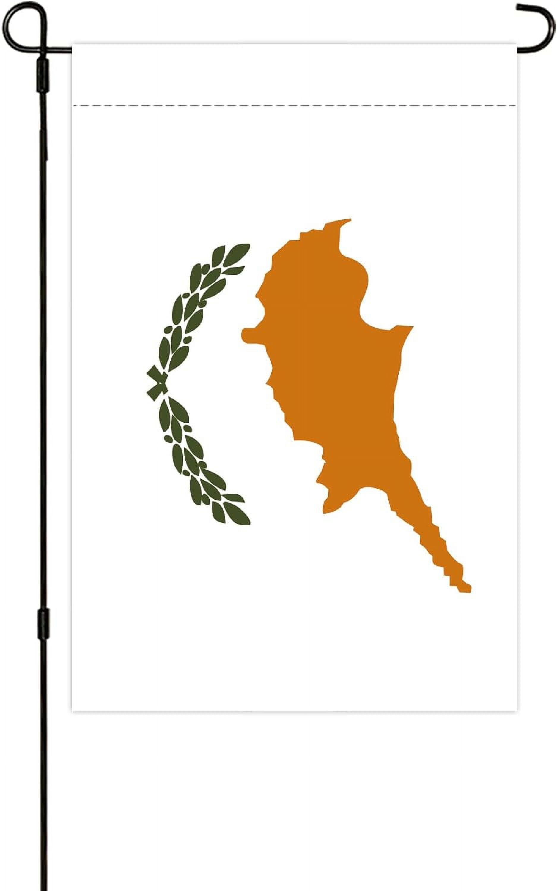 Cyprus Garden Flag Double Sided Africa Flags with Vivid Color for Yard ...