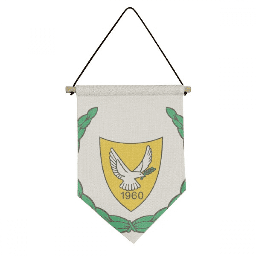Cyprus National Emblem Country Canvas Flag Hanging Wall Art Decor ...