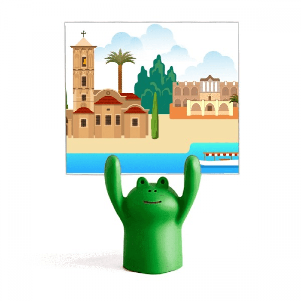 Cyprus National Landmark Building Memo Holder Cartoon Animal Frog Stand ...
