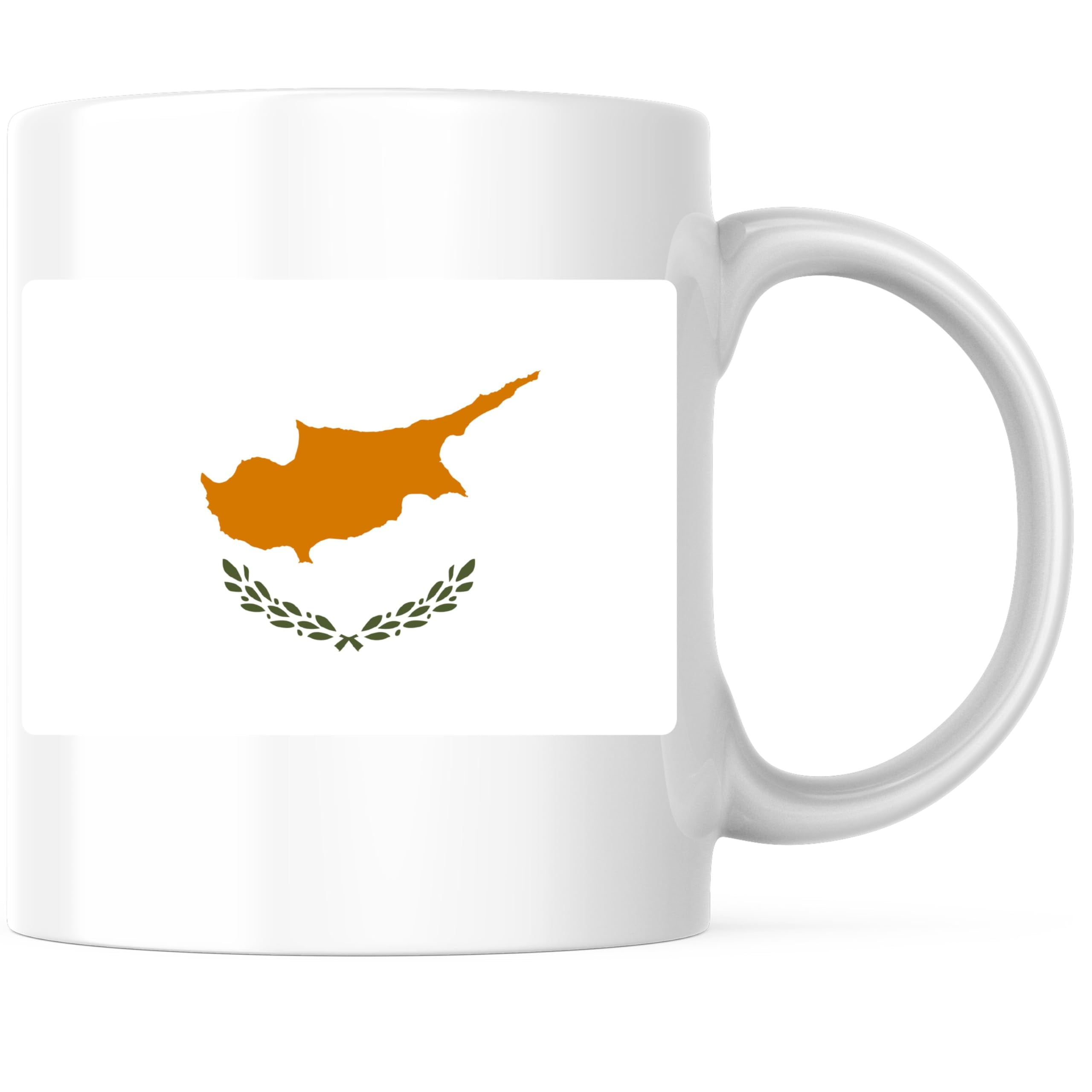 Cyprus World Flag Coffee Mug - Pride - 11 Ounce Coffee Mug - Printed On ...