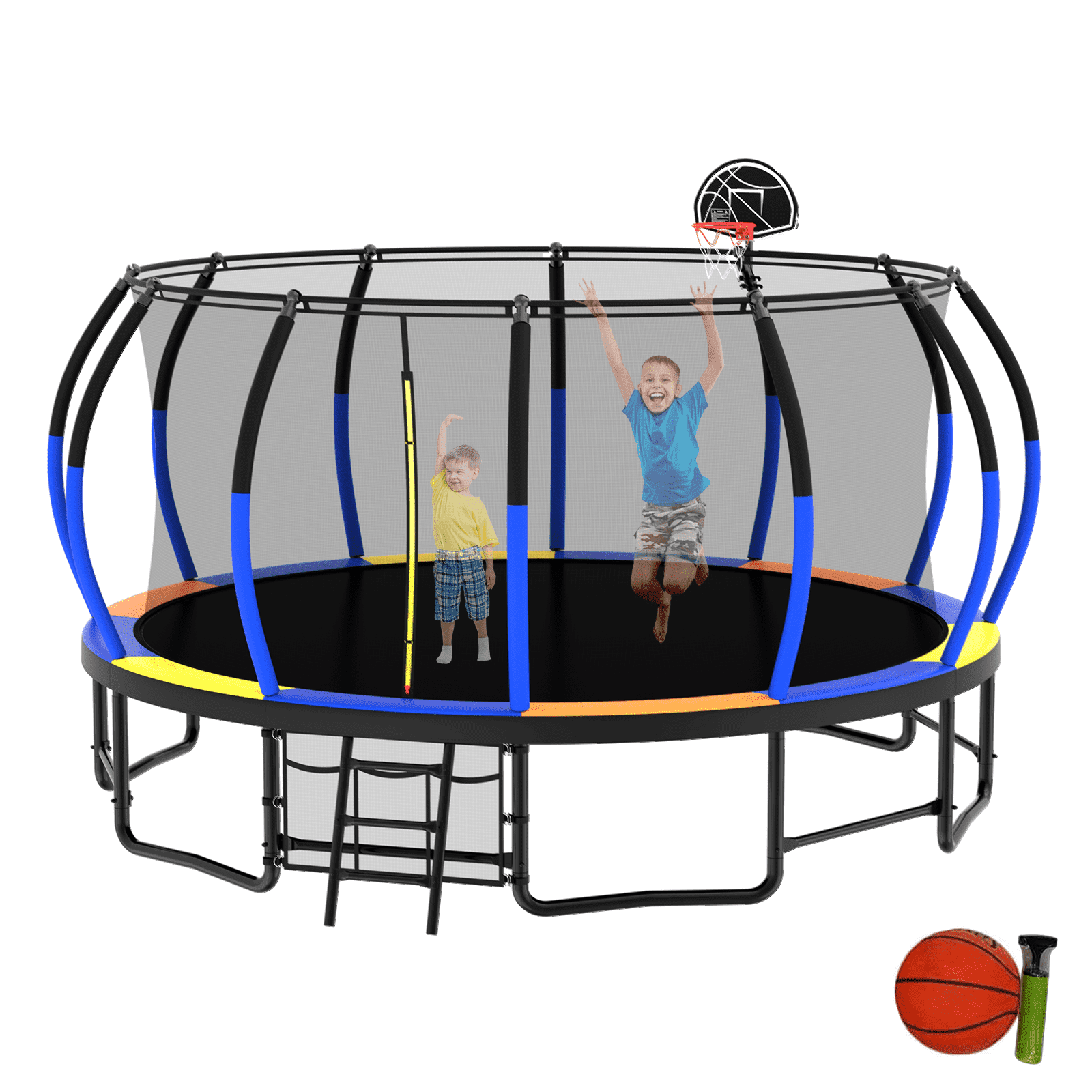 UIOWIO Upgraded 16 ft Recreational Trampoline for Kids and Adults ...