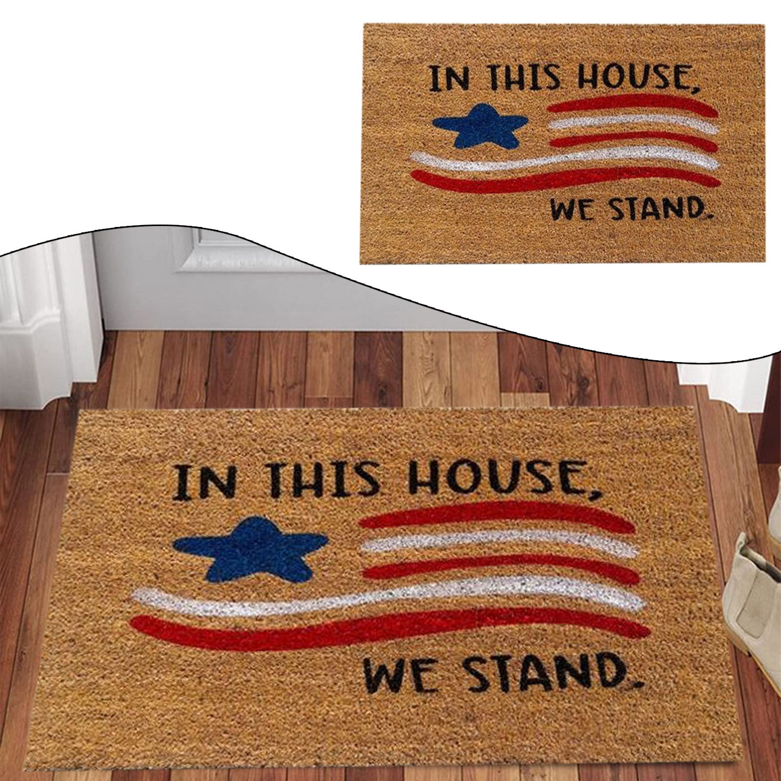 Cyrdddb Carpet Independence Day Floor MATS Creative Blue And White ...