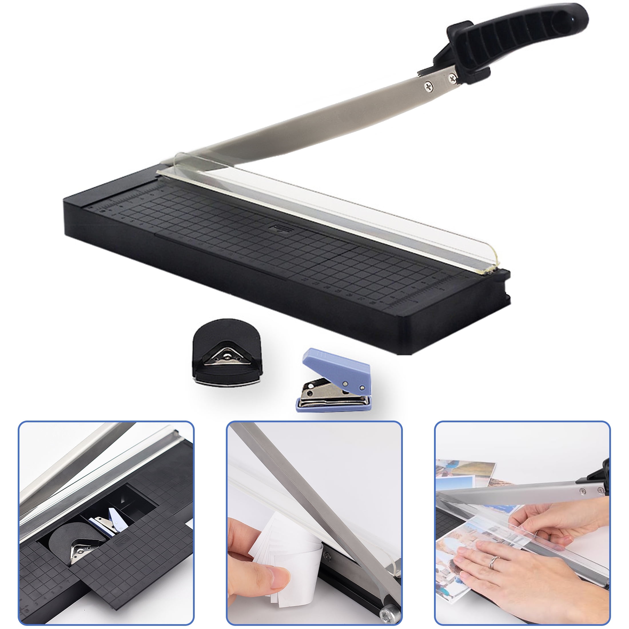 Cyrico Paper Cutter 12 Inch, Paper Cutter with 8 Sheet Capacity, Heavy ...