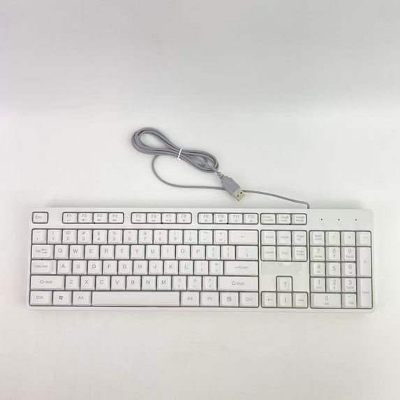 Cyrixteli Computer keypads,Wired Quiet USB Keyboard - 14.45x4.76x0.70 ...
