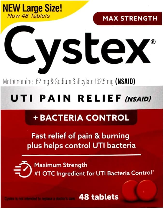 Cystex Plus Urinary Pain Relief Tablets 40 ea - Walmart.com