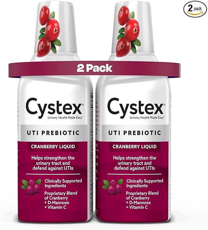 Cystex Urinary Tract Infection Support Cranberry D-Mannose Vitamin C ...