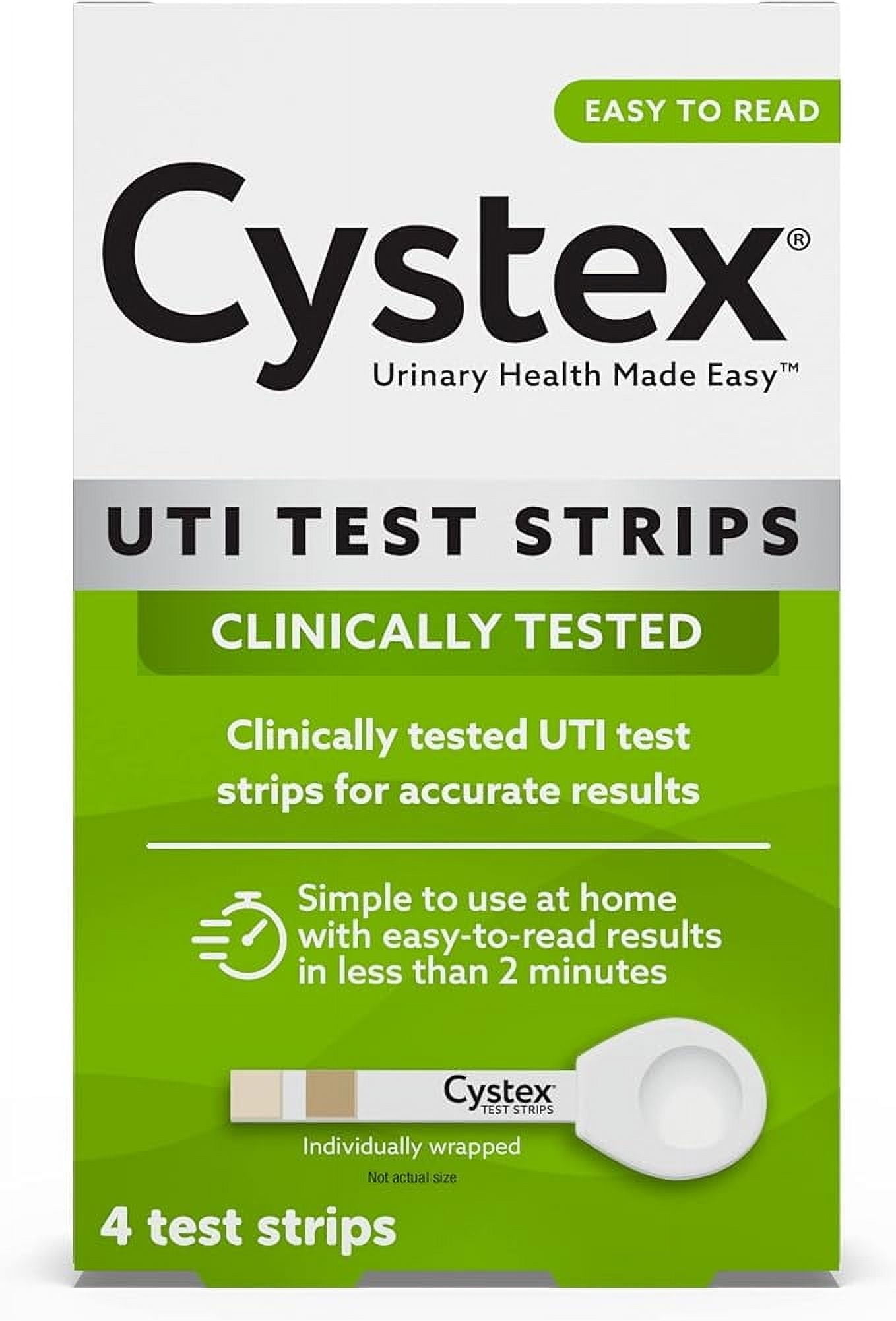 Cystex Urinary Tract (UTI) Test Strips for Women & Men, FSA HSA ...